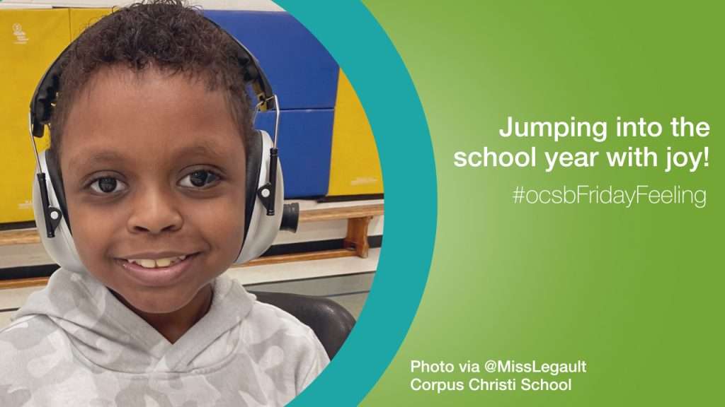 Friday Feeling | Jumping into the school year with joy – The Ottawa Catholic School Board